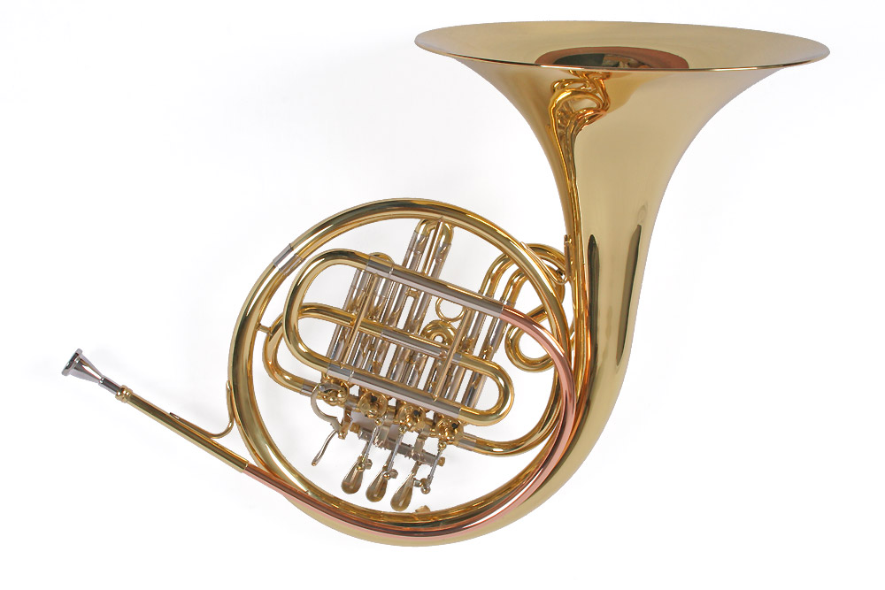 French Horn WH125, Bb Waldhorn, Goldmessing Mundrohr 4 Zylinderventile ...